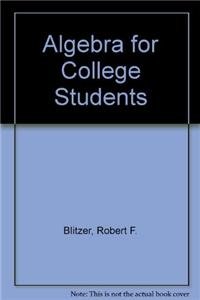 Algebra for College Students + Mymathlab Student Access Kit: Blitzer ...