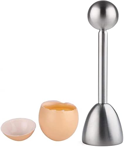 Stainless Steel Egg Cutter Topper for Hard & Soft Boiled Eggs - Shell ...