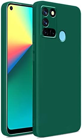 LIRAMARK Silicone Soft Back Cover Case for Realme 7i (Green) : Amazon ...