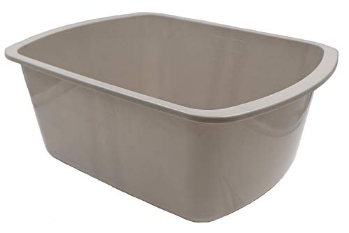 Healthstar Rectangular Portable Plastic Wash Basins Mauve 7 Quart ...