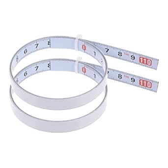 HARFINGTON 2pcs Adhesive Backed Tape Measure 100cm Metric Left to Right ...
