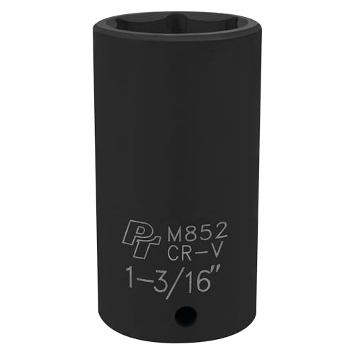Performance Tool M852 1/2-Inch Drive 6-Point Impact Socket, 1-3/16 ...