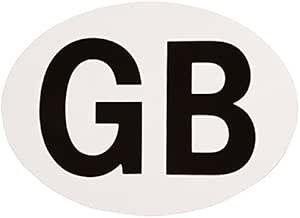 Fastcar Self Adhesive Oval GB Sticker : Amazon.co.uk: Automotive