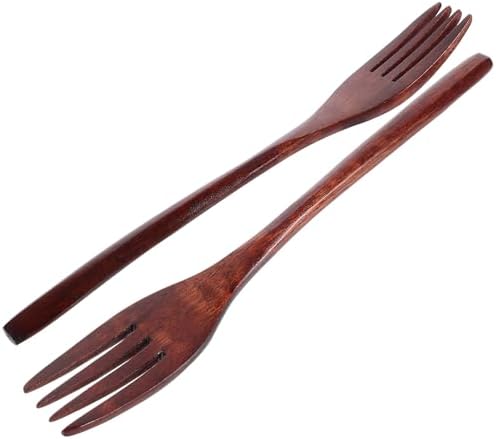 Amazon.com: Wooden Forks for Cooking - 2 pcs Wood Fork Set Perfect Size ...