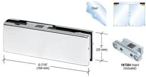 CRL Aluminum Top Door Patch Fitting with 1NT304 Insert : Amazon.ca ...