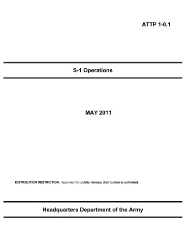S-1 Operations: Army, Department of the: 9781494816643: Amazon.com: Books