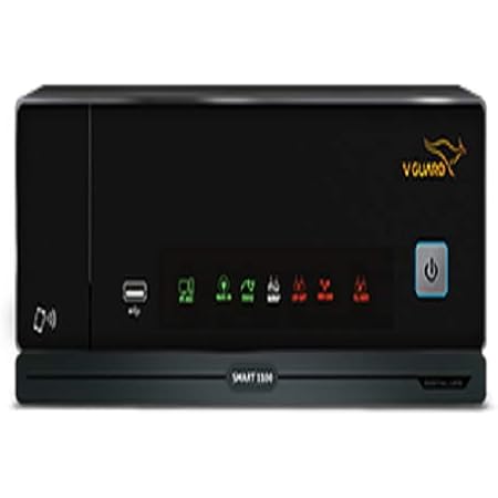 V-Guard Smart 1100 Inverter with Bluetooth Connectivity, Black : Amazon ...