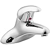 Moen 8414 Commercial M-Dura 4-Inch Centerset Bathroom Faucet with Drain ...