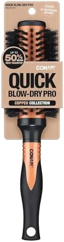 Amazon.com : Conair Copper Collection Pro Round Brush – Mixed Boar ...