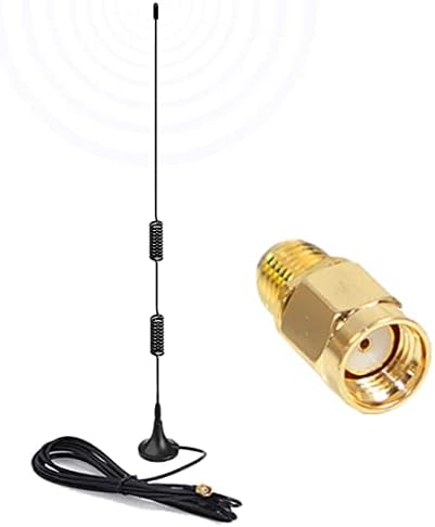 NETBOON 6dbi High Gain Spring Magnetic Base Antenna with RP SMA Male to ...