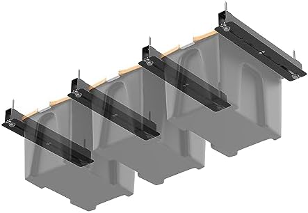 Amazon.com - TOPOWN Garage Ceiling Bin Storage Rack, Heavy Duty Tote ...