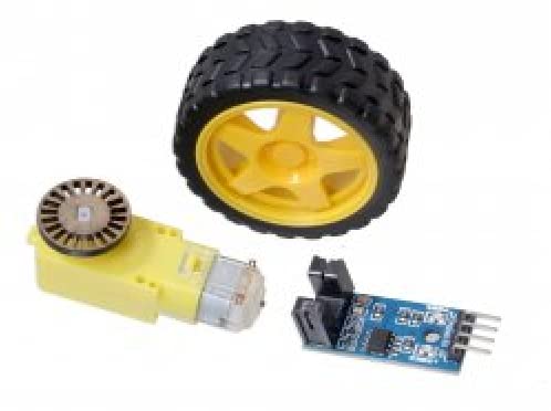 Bo Motor + Wheel + Encoder Disc + Encoder Sensor Combo : Amazon.in ...