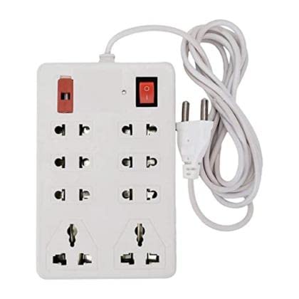 Mini Power Strip Extension Cord, Two 3-Pin six 2-Pin Socket Multiplexer ...