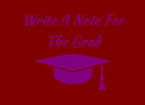 Amazon.com: Write A Note For The Grad: Maroon / Purple School Spirit ...