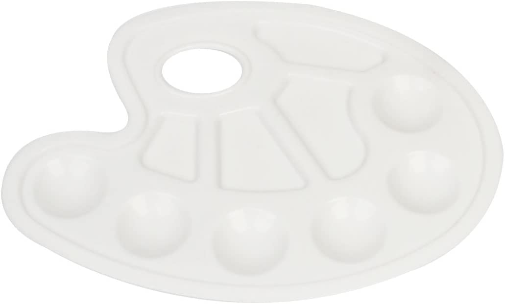 Buy EuisdanAA Plastic Artist Watercolor Paint Plate Tray Mixing Palette ...