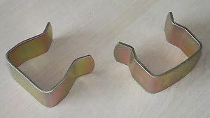PAIR OF METAL CLIPS FOR DIVAN BED BASE, SET OF STEEL U CLIPS by Keto ...