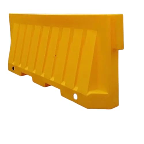 Plastic Road Safety Barrier Road Block Barriers (White) : Amazon.in ...