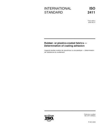 ISO 2411:2000, Rubber- or plastics-coated fabrics - Determination of ...
