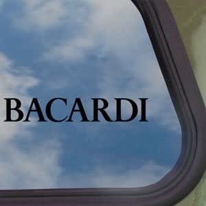 Amazon.com: Bacardi Black Decal Vintage Car Truck Bumper Window Sticker ...