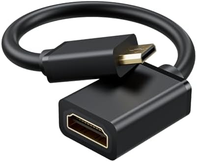 Amazon.com: Mini HDMI to HDMI Adapter 4K, Mini HDMI Male to HDMI 2.0 ...
