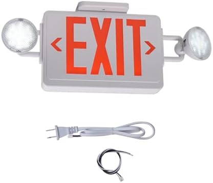 Apmeetlux Emergency Exit Sign with Lights Battery backup, 200lm 3Hours ...