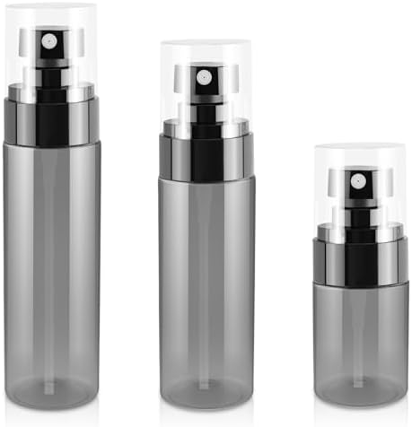 Amazon.com: GIVITASOT 3Pack Small Spray Bottle, Black Plastic Fine Mist ...