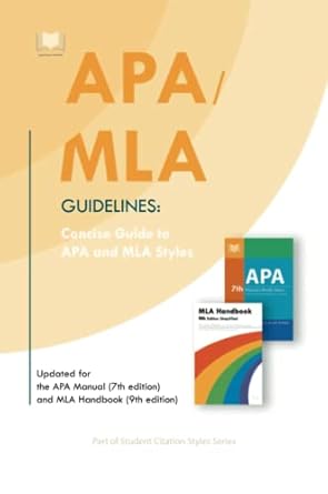 APA/MLA Guidelines: Concise Guide to APA and MLA Styles: Updated for ...