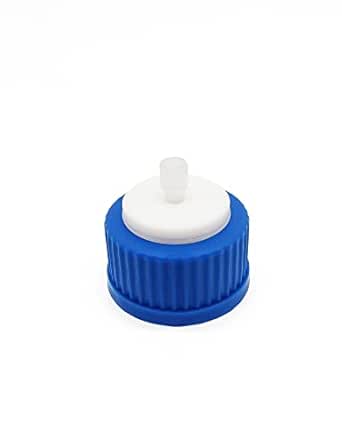 Pastein Blue GL45 Stay Solvent Safety Caps with Holes, Peek OD Tubing ...