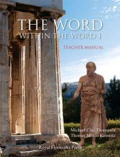 The Word Within the Word I Teacher Manual: Michael Clay Thompson ...