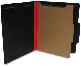 Amazon.com : Classification Folder, 1Div, Ltr, 1.5 quot; Exp, 20/BX, BK ...