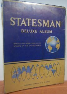 Statesman Deluxe Album (spaces for nearly 30,000 postage stamps of the ...