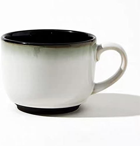 Amazon.com: Sicaluya Extra Large Oatmeal Porcelain Mug with Handle - 24 ...