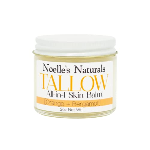 Amazon.com: Tallow Balm - 100% Grassfed Tallow - 2oz glass jar - Orange ...
