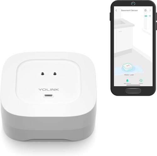 YoLink Smart Home Starter Kit: Water Sensor 4-Pack & Hub Kit - Sensor ...