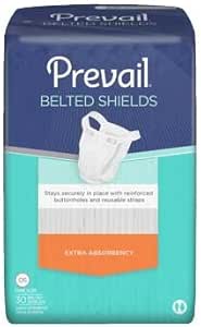 Amazon.com: Prevail Incontinence Belted Shields - Unisex Adult ...