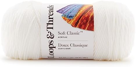 Amazon.com: MICHAELS Bulk 12 Pack: Soft Classic™ Solid Yarn by Loops & Threads®