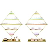 Amazon.com: LEYSRIS Wall-Mounted Nail Polish Rack, Set of 6 Triangular ...