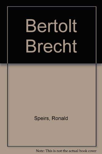 Buy Bertolt Brecht (Modern dramatists) Book Online at Low Prices in ...