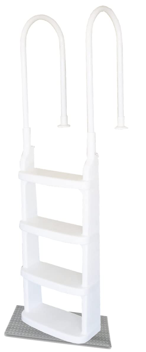 Amazon.com: Main Access Easy Incline White Deck Entry Ladder - Adjusts ...