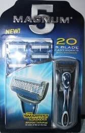 Amazon.com: Magnum 5 Blade Razor With Trimmer and 20 Replacement ...