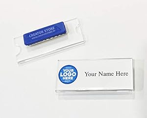 Customised/Personalised Clear Acrylic Magnetic Chest Name Plate/Name ...