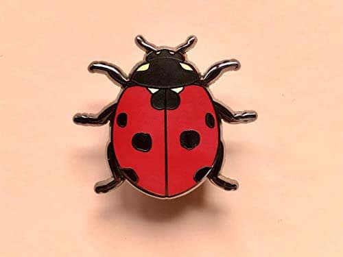 Amazon.com: Lady Beetle Hard Enamel Pin | Lapel Pin | Lady Beetle ...