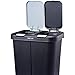The Step N' Sort 40L Dual Trash and Recycling Bin with Spring Top ...
