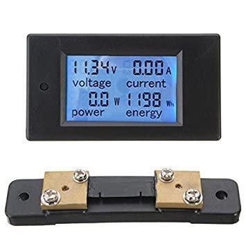 Buy GlobalNiche® 100A DC Digital Multifunction Power Meter Energy ...
