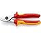 KNIPEX Kabelschere, 165 mm, VDE, für Cu- und AI-Kabel bis 15 mm (50 mm² ...