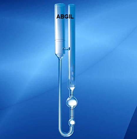 ABG BOROSILICATE GLASS VISCOMETER U TUBE REVERSE FLOW. BS/IP/RF WITH ...