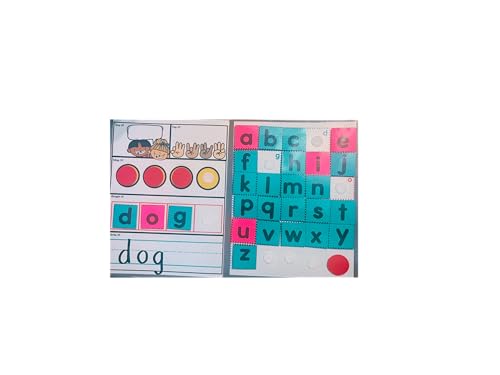 Amazon.com: Letter Tile Board Literacy Word Work Mat Letter Blending ...