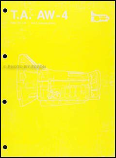 1987-1988 Jeep AW4 Auto Transmission Overhaul Manual Cherokee Wagoneer ...