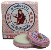 Amazon.com: White Monkey Holding Peach Medicated Balm 8g Amazing of ...