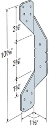 Amazon.com: Simpson Strong-Tie 100 Pack H2A Hurricane Tie, Silver Steel ...